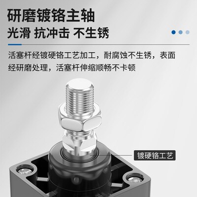 SC40标准气缸小型气动长行程大推力SC50X63X80X100X125X160-S加长