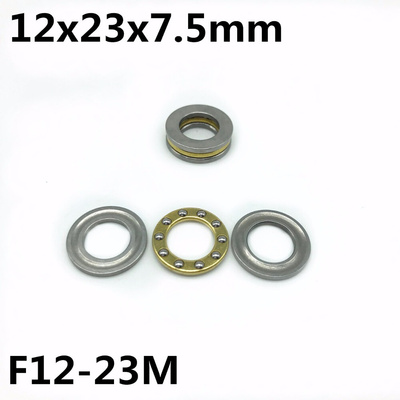 10Pcs F12-23M 12x23x7.5 mm Axial Ball Thrust Bearing plane t