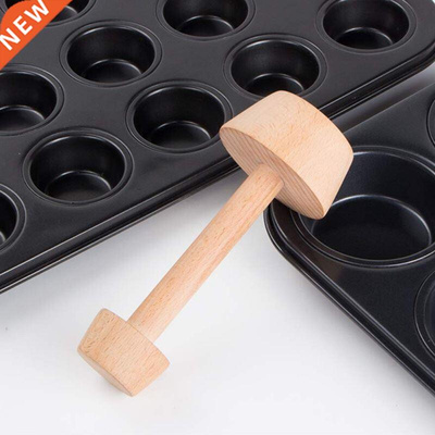 Wood Egg Tart Pusher Double Side Tart Tamper Pastry Pusher W