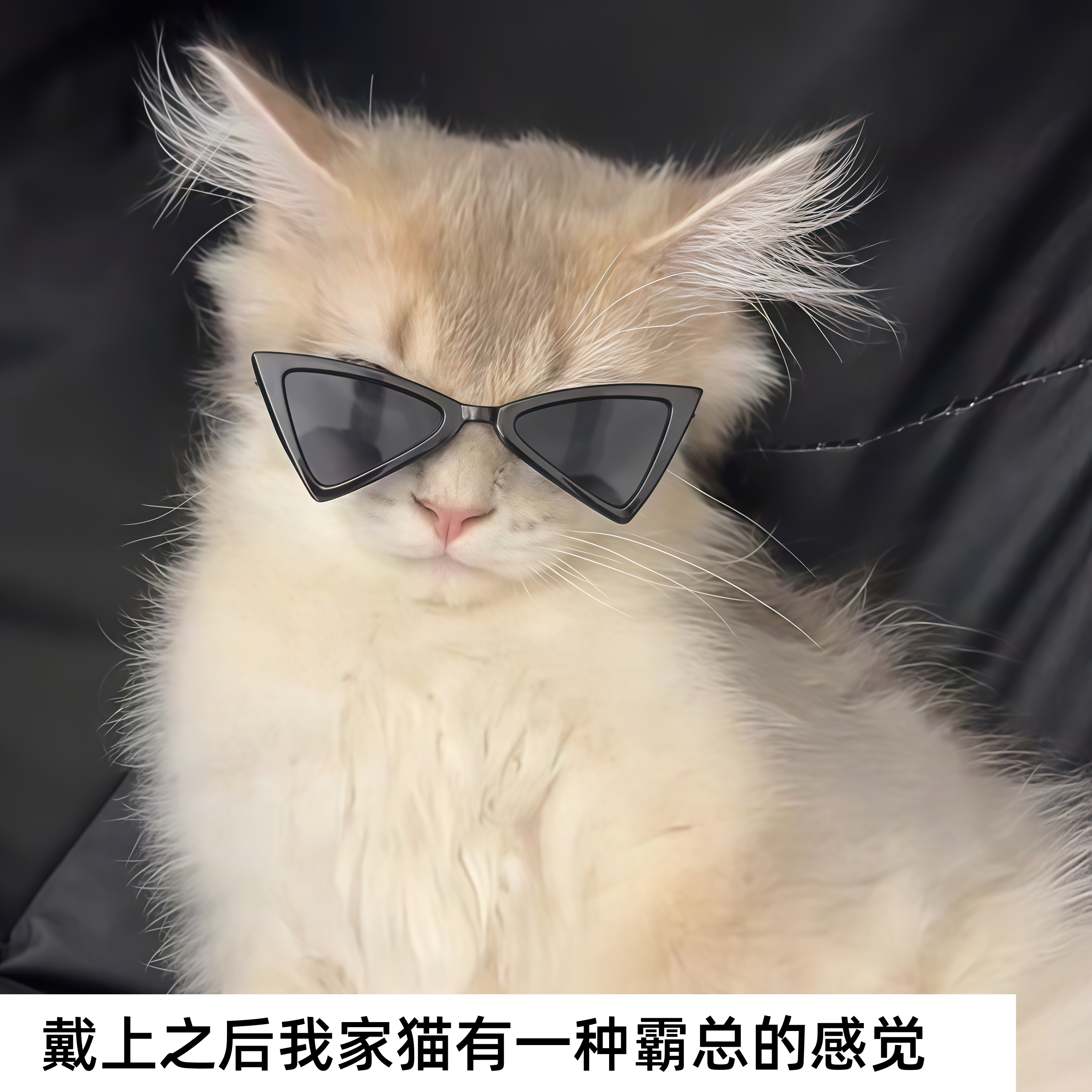宠物墨镜炫酷耍帅拍照道具猫咪狗狗三角形眼镜摆拍护目镜户外眼镜