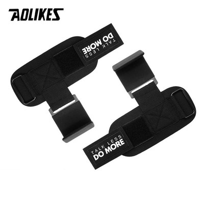 1 Pair Fitness Weight Lifting Hook Training Gym Grips Straps