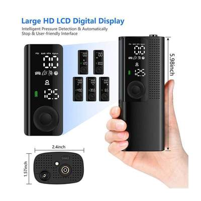 120psi Bike Mini Electric Pump Portable Smart Bicycle Motor