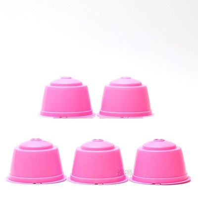 5pcs Colorful  Reusable Nescafe Dolce Gusto Coffee Capsule F