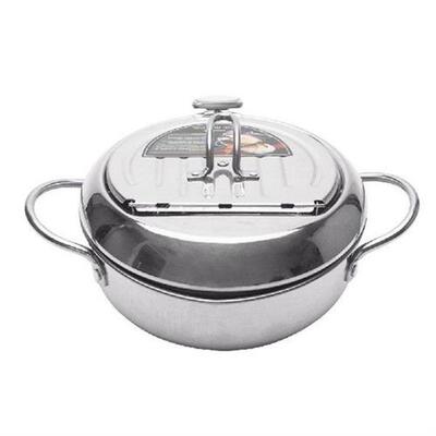 Pot Oil Cylinder Kitchen Fried Chicken With Lid Tempura