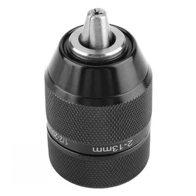 Keyless Drill Chuck Adapter 1/2-20UNF Mount 2-13mm Self-Tigh