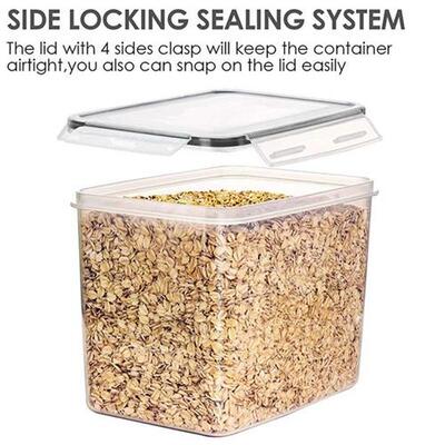 6Pcs/Set Transparent Airtight Pantry Pasta ox Multigrain Se