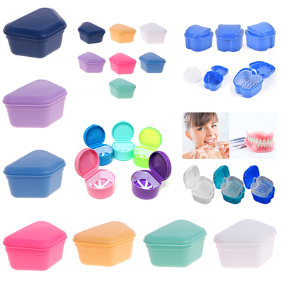 Artificial Oral Tooth Care False Teeth Storage Box Denture