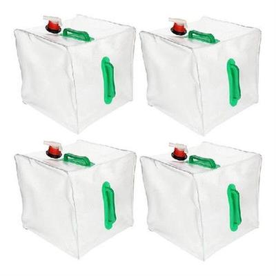 Set Of 4 Foldable Water Canisters With Handle And Pouring