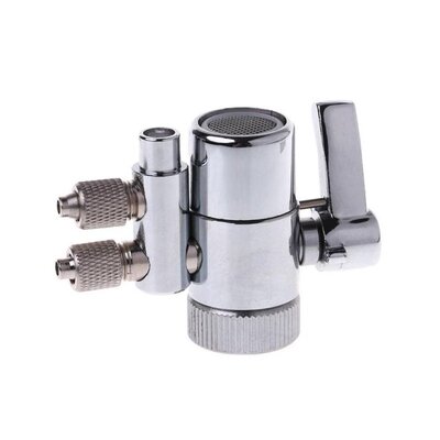 Water Filter Faucet Dual Diverter Adapter Valve M22 to 1/4