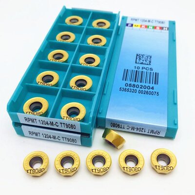 Lathe parts tools RPMT1204 M C TT9080 CNC milling cutter met