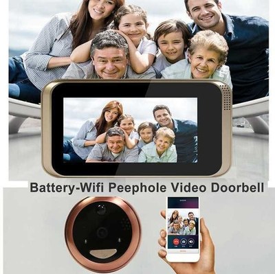 Smart IP Wifi Peephole Video Doorbell 720P Security Camera