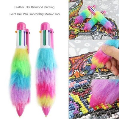 Feather Duster DIY Embroidery Diamond Painting Point Drill P
