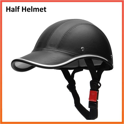 Motorcycle Bike Scooter Half Helmet Baseball Cap Style Safet