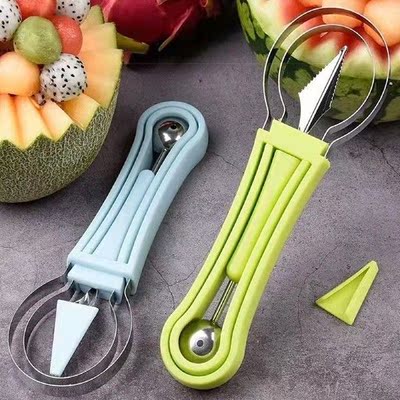 4 In 1 Steel Fruit Tool Set Fruit Carving Knife Watermelon