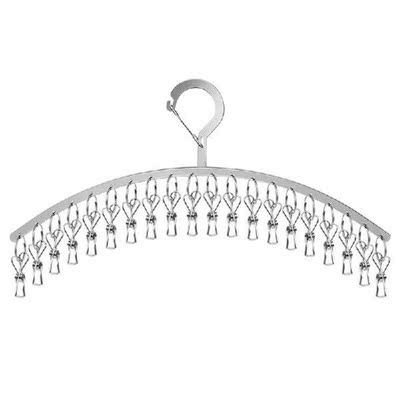 D55F 20 Clips Stainless Steel Windproof Clothespin Laundry