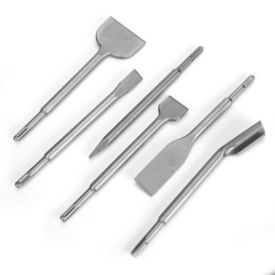 6pcs Chisels Rotary Hammer SDS Plus Drill Chisel Set Concret