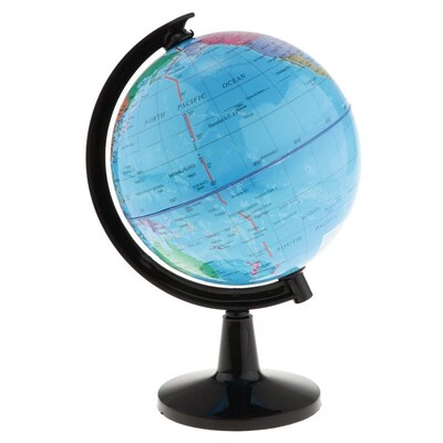 16cm Vintage Globe Rotating Swivel World Map of Earth Atlas