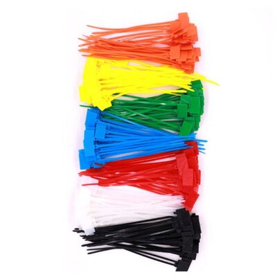 250 pcs Self-Gripping Storage Straps Multi-Color Durable Loo