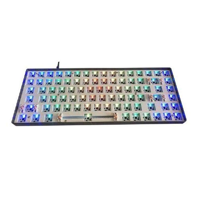 84 Keys Customized Mechanical Keyboard Aluminum Alloy NKRO_虎窝淘
