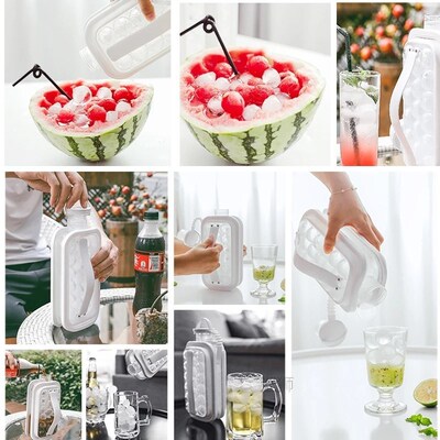 2 In 1 Portable Ice Ball Maker Ice Ball Making Mould Ice Bot