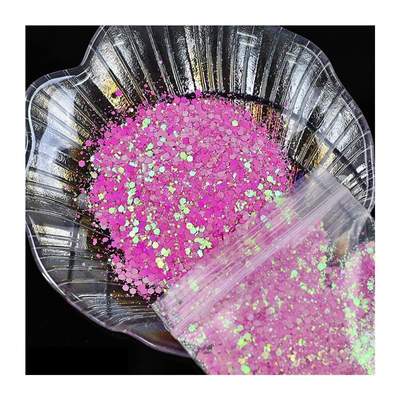 10g/Bag Pearl Iridescent Nail Glitter Sequins Mixed 0.4/1/3m