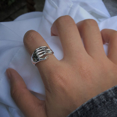 Resizable Good-looking 925 Sterling Silver Ring Vintage Crea