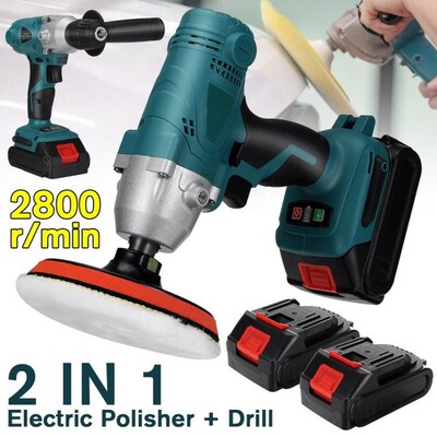 2 IN 1 Cordless Electric Polishing Machine Drill Driver Kit