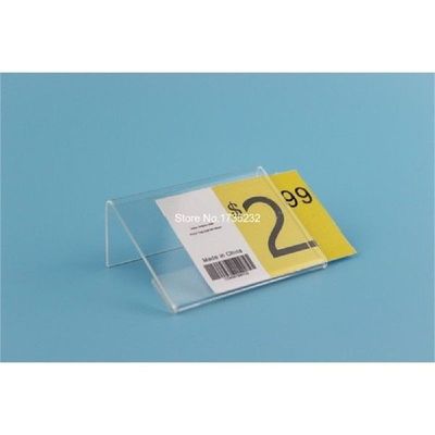 6*4cm 1.5mm Acrylic Price Tag Name Card Table Advertisement