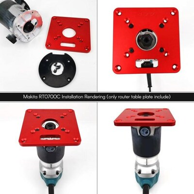 Aluminum Router Table Insert Plate Carpinte Red Milling Mach