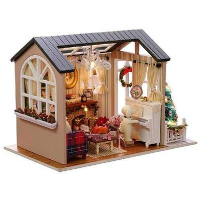 Miniature Dollhouse Room Kit 3D Assembly Attic Miniature