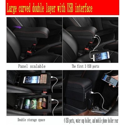 For Toyota Aqua armrest box central Store content box cup ho