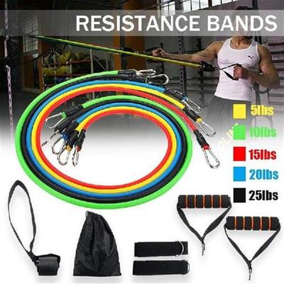 11-piece multi-function Resistance Bands with Handles Yoga