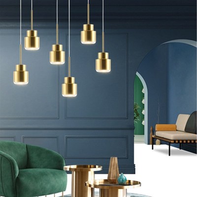 Nordic Pendant Lamp Iron No-Rusting Simple Chandelier Living