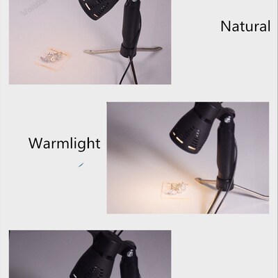 Small LED three tone optical USB photographic lamp jewelry