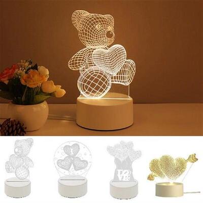 3D Atmosphere Night Light Romantic Acrylic Plate Camping