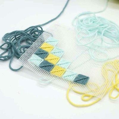 100x100cm Mesh Cloth for Latch Hook Rug Hooking Making