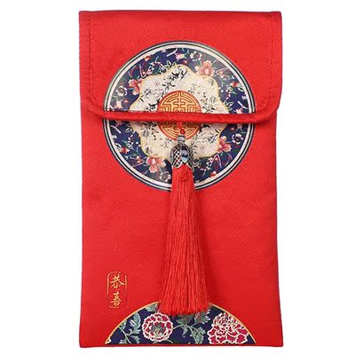 Chinese Red Money Packet Tassel Red Bags for Wedding New Yea