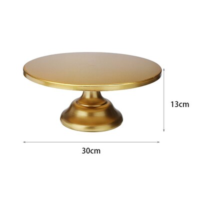 12 Inch Iron Round Cake Stand Cake Plate Pedestal Dessert Ho