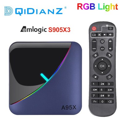 A95X F3 RGB Light V Box Amlogic S905X3 Android 9.0 4GB 64GB