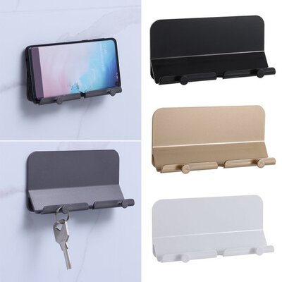 Wall Mount Charger Hook Phone Holder Wall Hanging Cable Orga