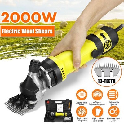 DOERSUPP 2000W 6 speed Electric Sheep Pet Hair Clipper Shear