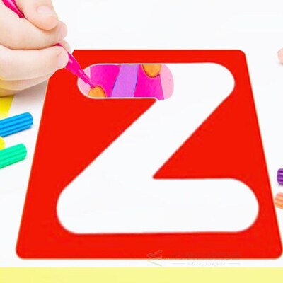Alphabet Letter Number Stencil Set Painting Drawing Template
