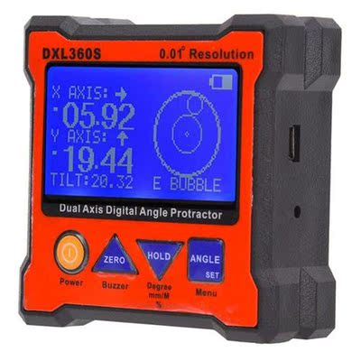 DXL360S Digital Protractor High Accuracy Single/Double Axes