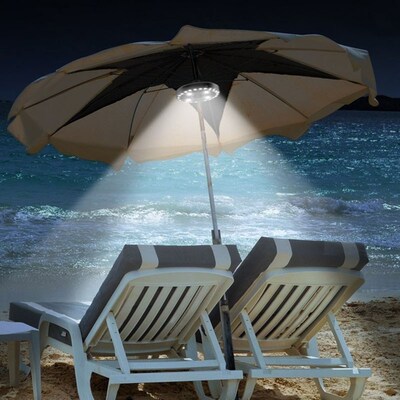 28 LED Patio Umbrella Light Garden Terrace Decoration Lamp p