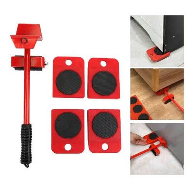 5Pcs Furniture Mover Tool Set Heavy Stuffs Transport Lifter