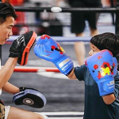 1 Pair Boxing Gloves Wraps Workout Exercise Training PU