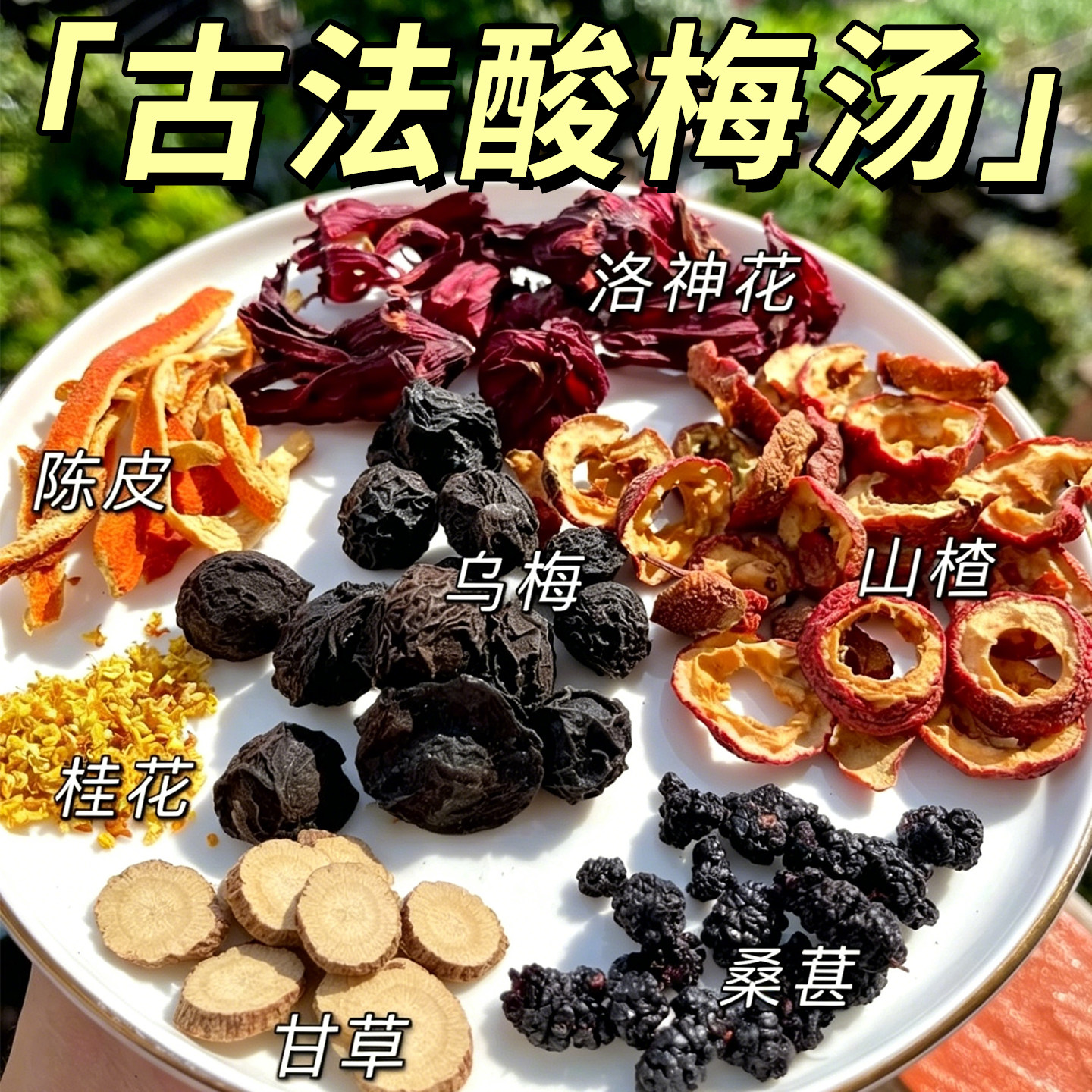 桂花酸梅汤原材料包茶汁古法老北京自制酸梅汤冲饮包泡水喝的东西