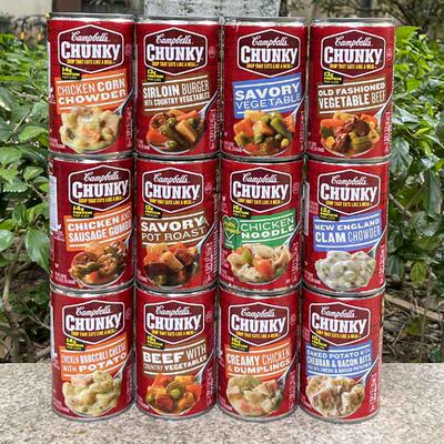Campbells Chicken Noodle Soup美国金宝即食多种口味罐头即食汤