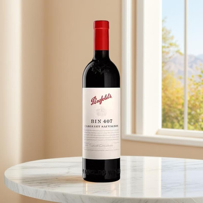 奔富Penfolds澳洲进口bin407红葡萄酒原瓶进口750ml单支新年送礼