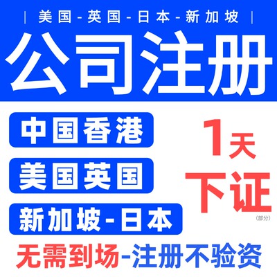 香港公司开户注册美国公司新加坡